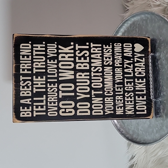 Other | Accents | Wooden Handmade Distressed Lee Brice Lyrics Sign ...